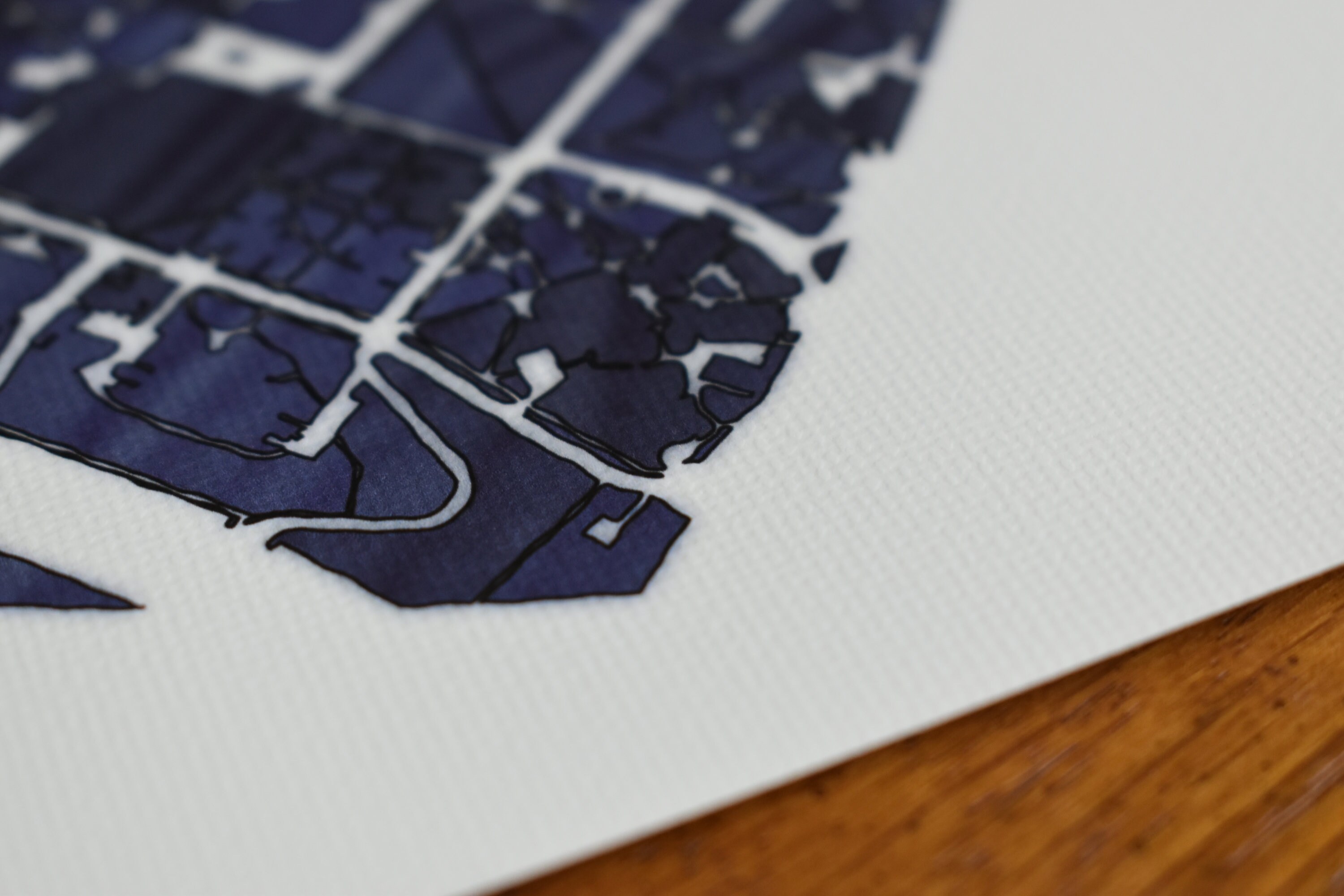 Uconn Heart Map Print - University of Connecticut Giclee Fine Art Print ...