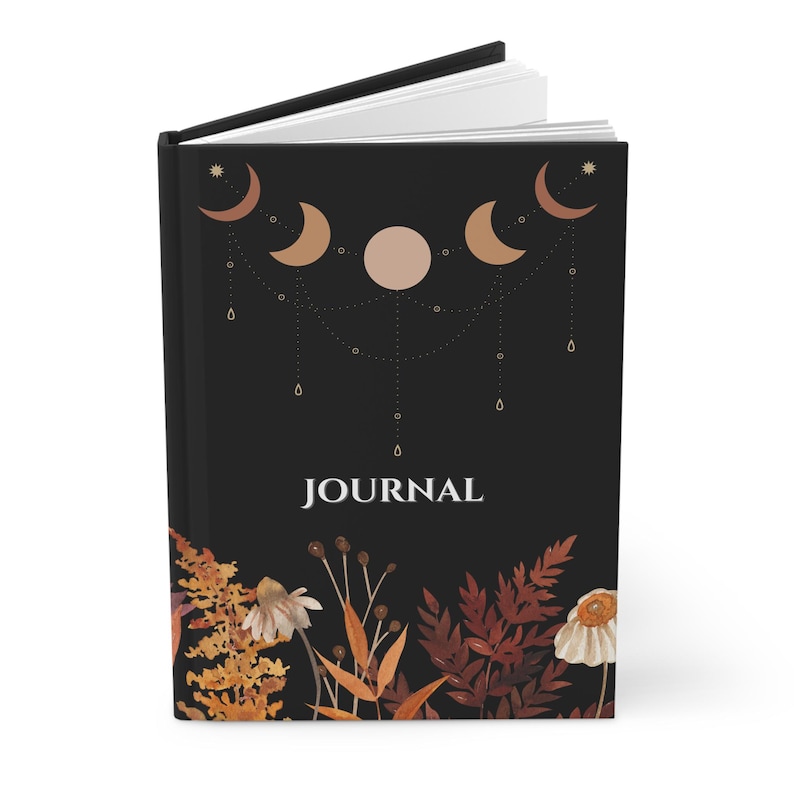 Phases of the Moon - Hardcover Journal - Dream Journal, Moon Journal ...