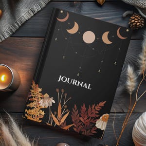Phases of the Moon - Hardcover Journal - Dream Journal, Moon Journal ...