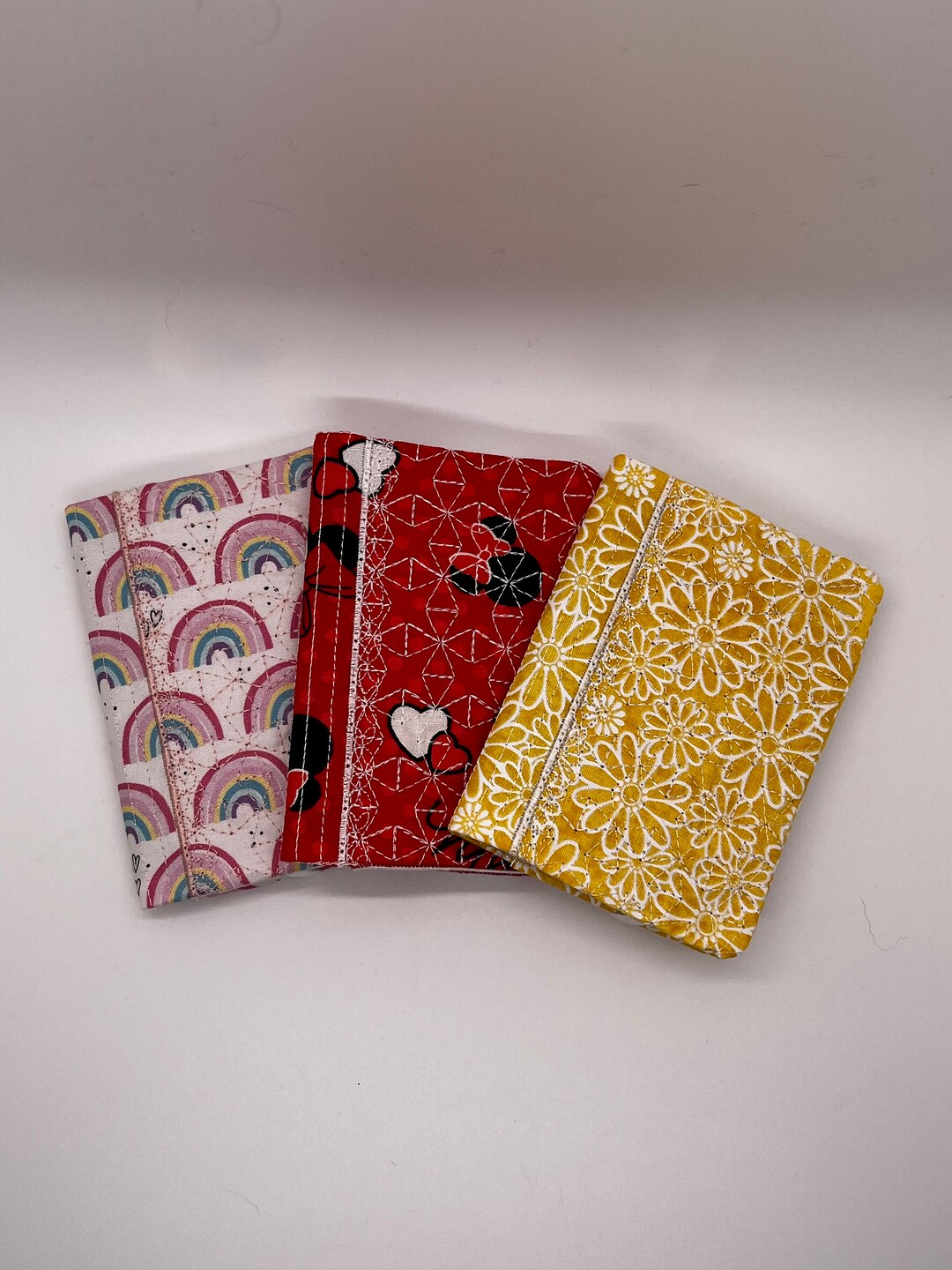 Embroidered Washable Reusable Fabric Mini Notebook Composition Book ...