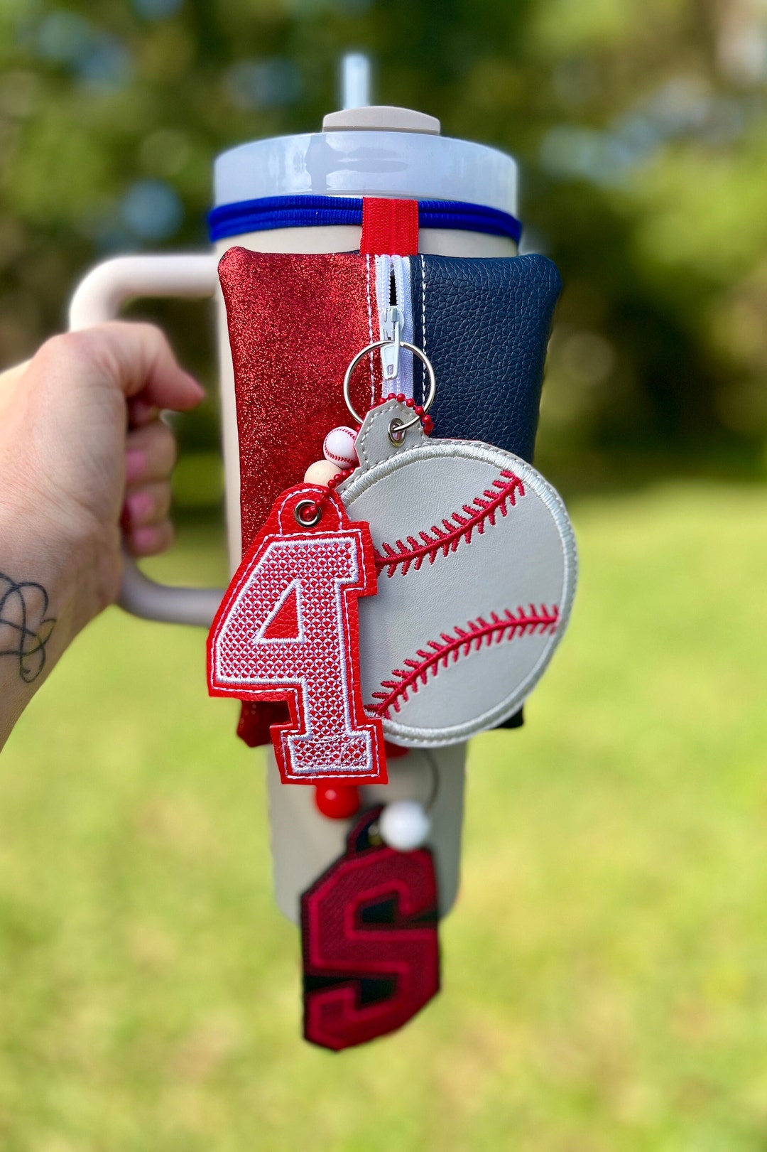 FULLY CUSTOMIZABLE Baseball Theme Sports Tumbler Zipper Pouch for ...