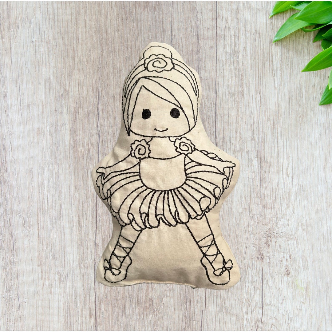 Washable Reusable Coloring Doodle Dolls Assorted Characters 2 Markers ...