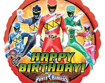 Power Rangers Happy Birthday - Etsy