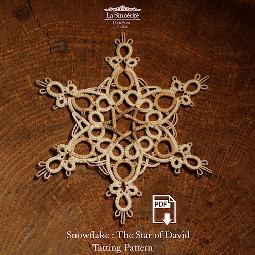 Tatting Snowflake Pattern Shuttle Tatting Tutorial Tatting - Etsy
