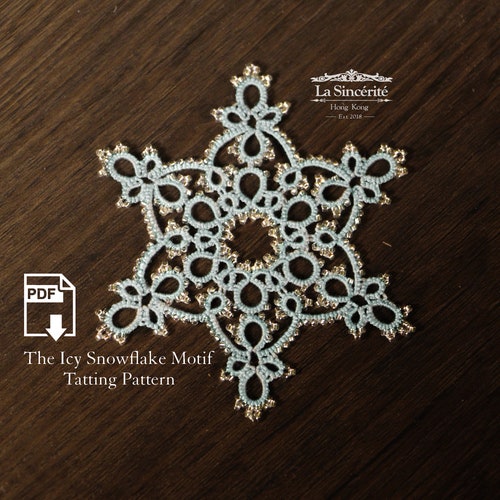 Original Tatting Snowflake Pattern Shuttle Tatting Tutorial - Etsy