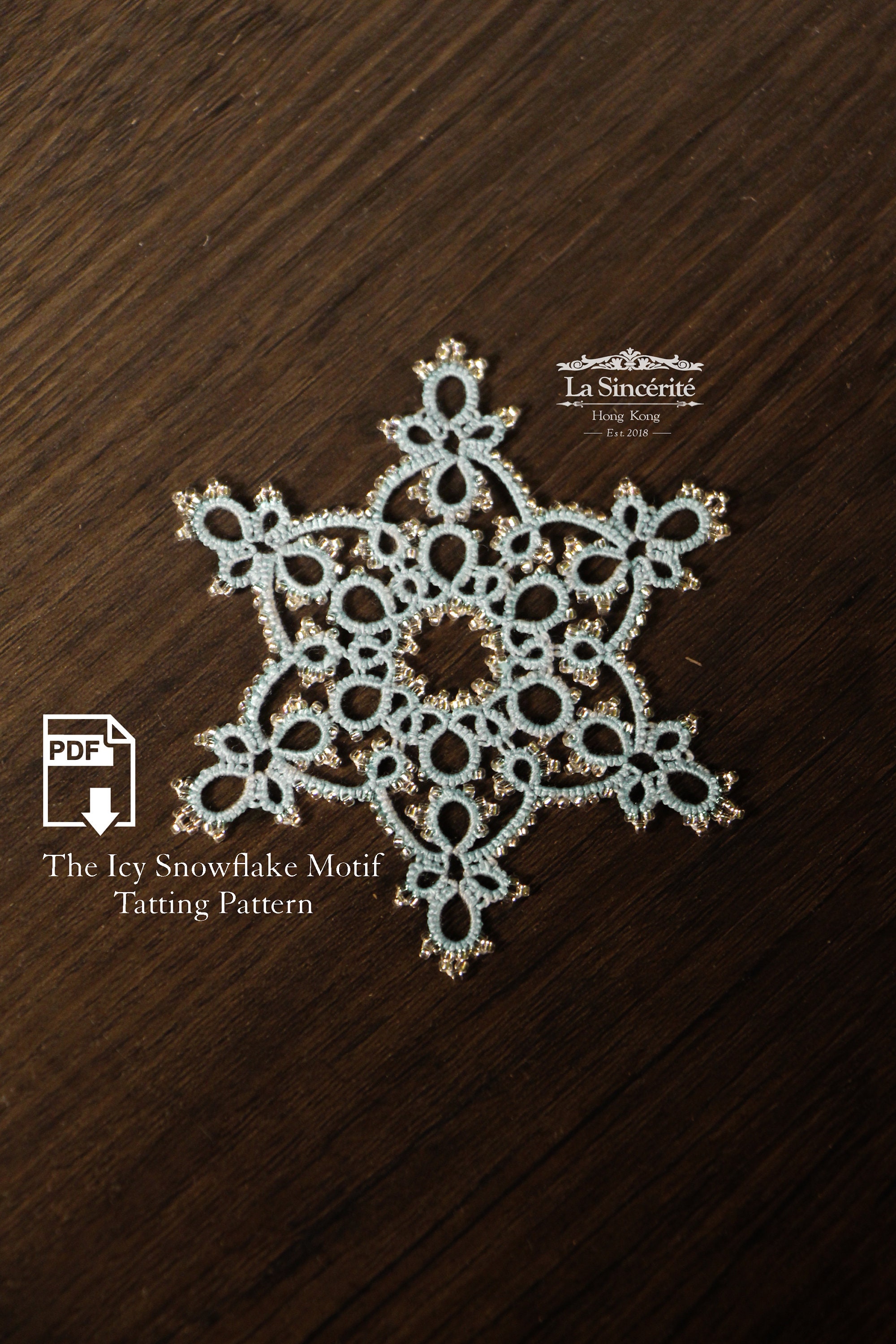 Original Tatting Snowflake Pattern Shuttle Tatting Tutorial | Etsy