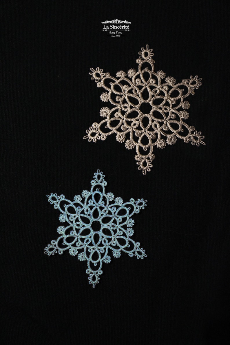 Original Tatting Snowflake Pattern Shuttle Tatting Tutorial - Etsy