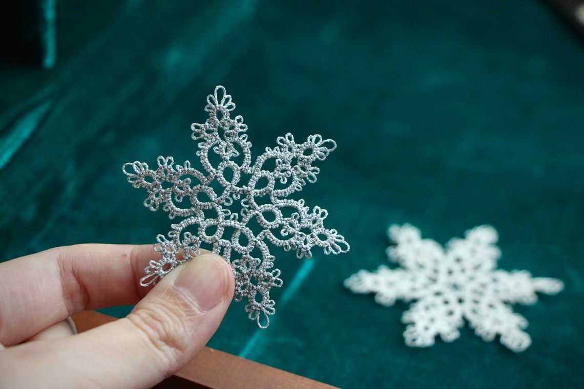 Tatting Snowflake Pattern, Shuttle Tatting Tutorial, Tatting PDF ...
