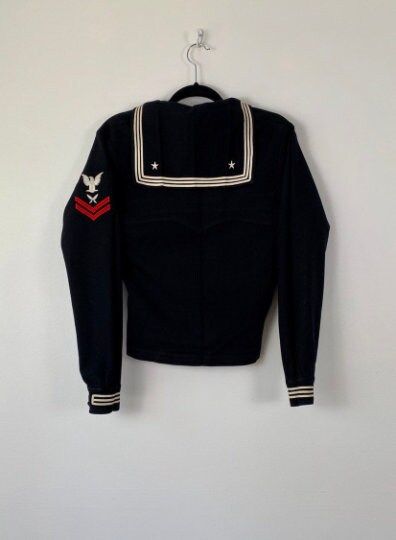 Vintage 60s 70s Naval Service Uniform // 1970s US Navy Dress Blues ...