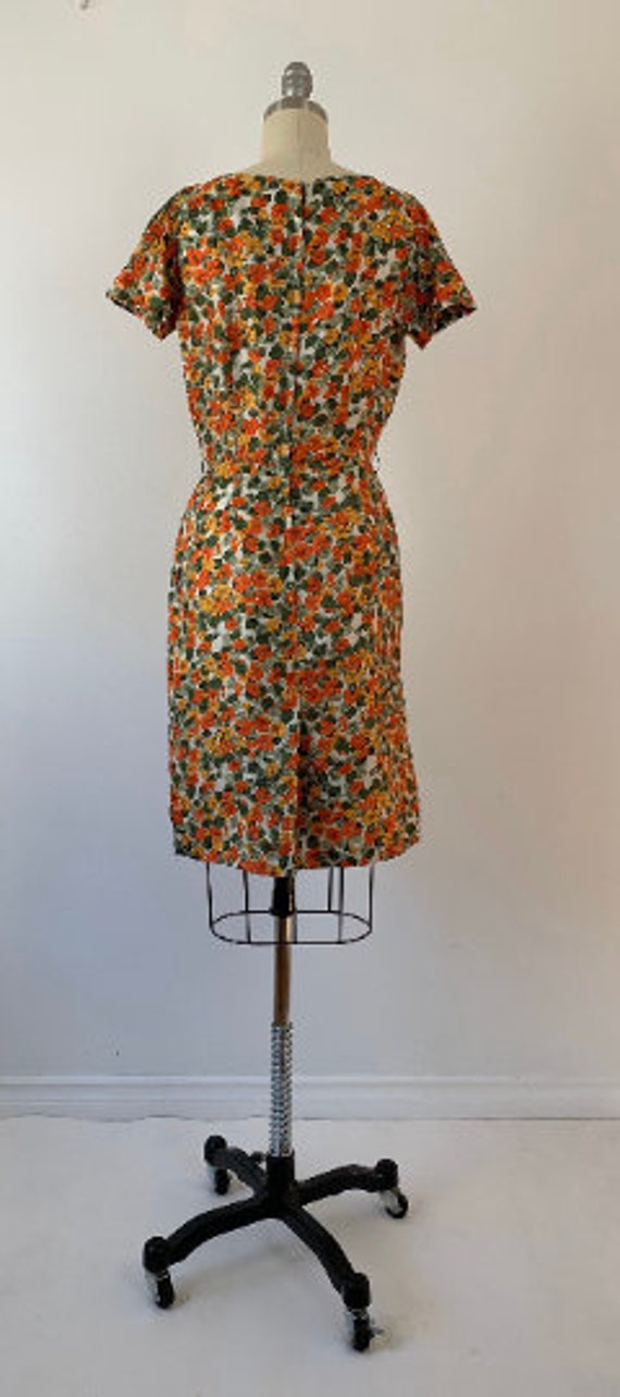 Vintage 50s Ben Barrack Dress // 1950s Couture Floral… - Gem