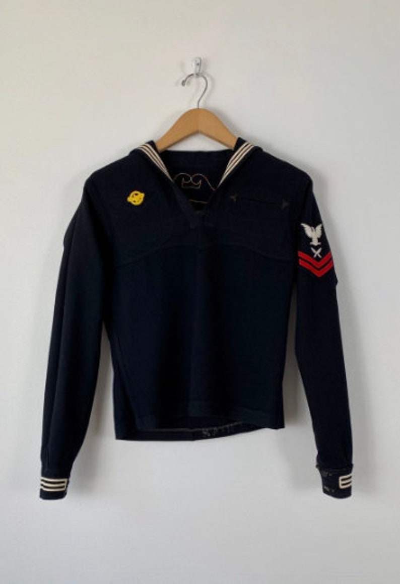 Vintage 60s 70s Naval Service Uniform // 1970s US Navy Dress Blues ...