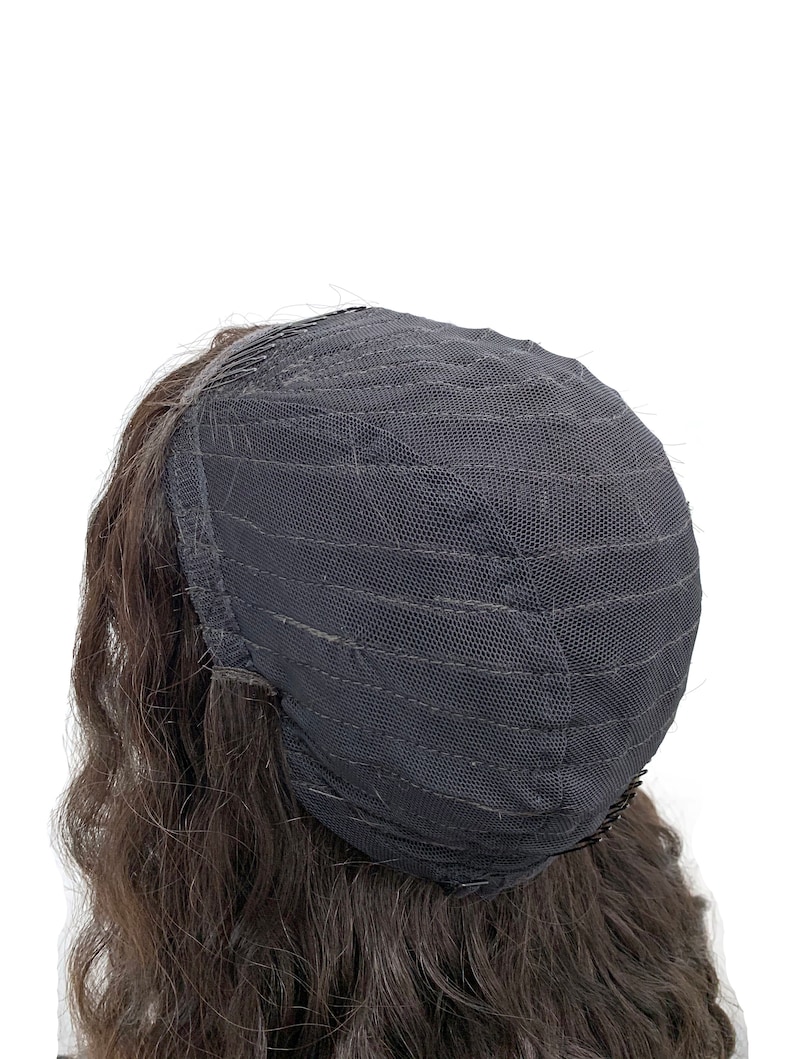 100% Human Hair Half Wig, 3/4 Hair Piece Made With French Wave 18