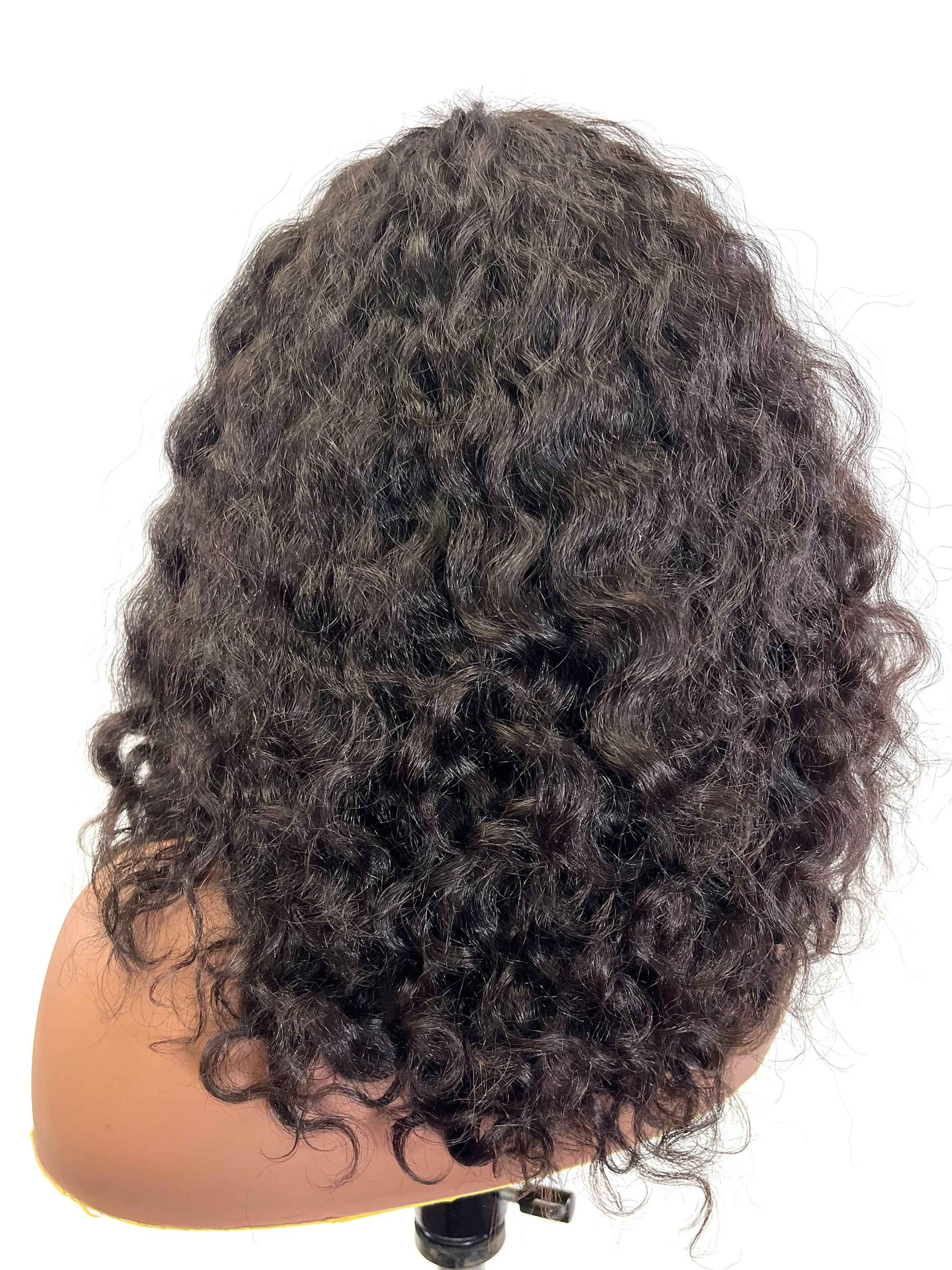 100% Human Hair Topper With Wet & Wave Brazilian Curl 14" - Etsy