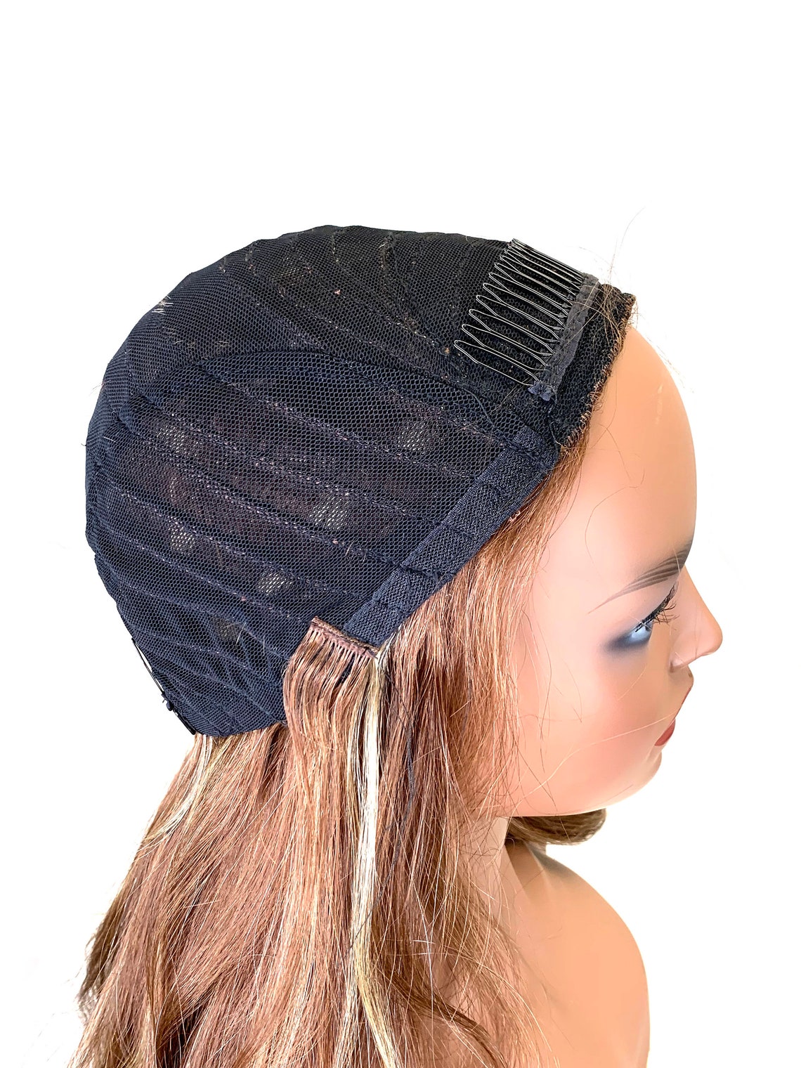 100% Human Hair Half Wig, 3/4 Hair Piece Made With Bodywave 14