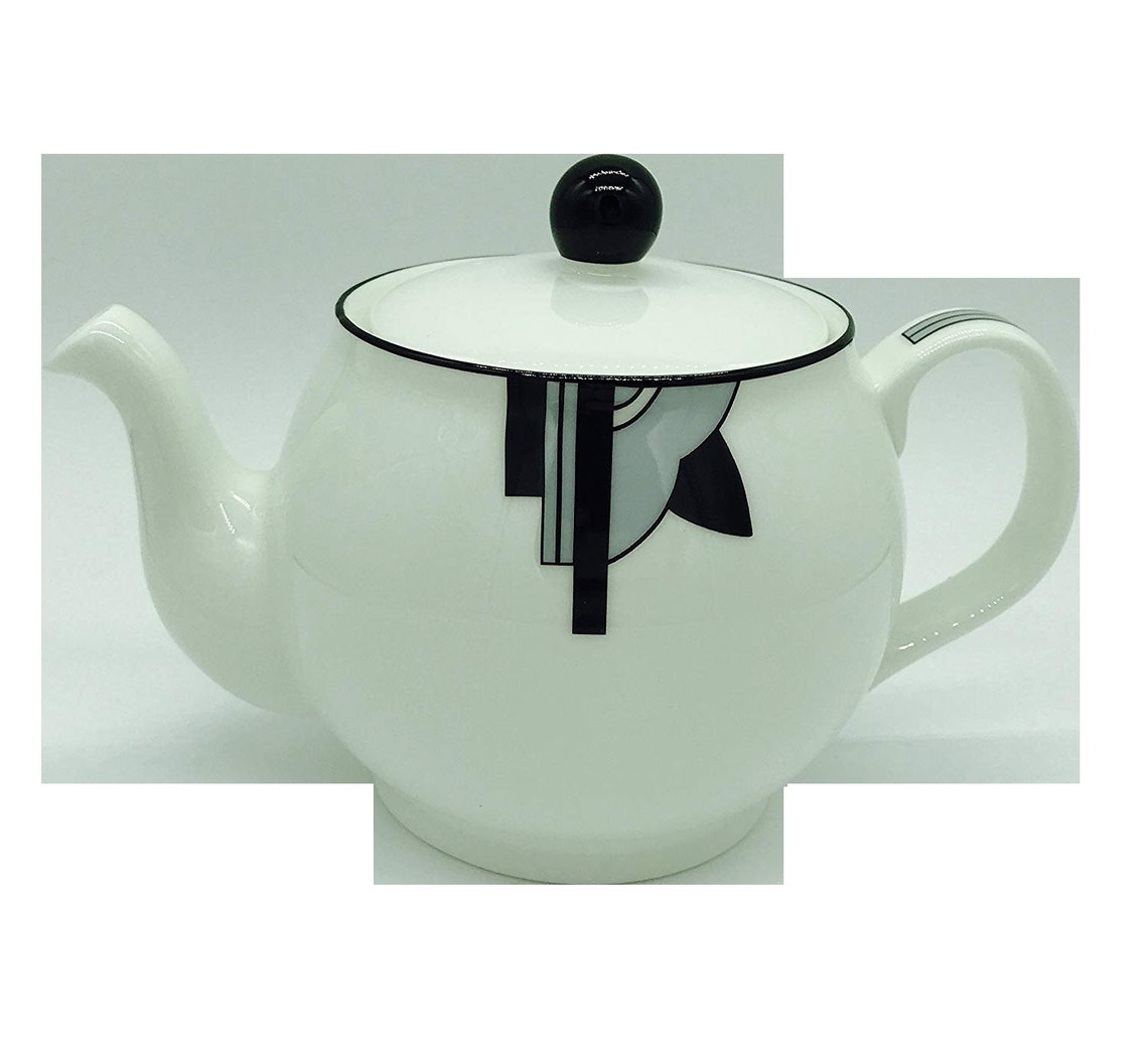 Attractive Art Deco Style Bone China Teapot in the "ritzy" Design - Etsy UK