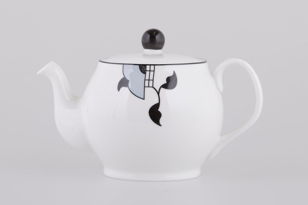 Attractive Art Deco Style Bone China Teapot in the "trellis" Design ...