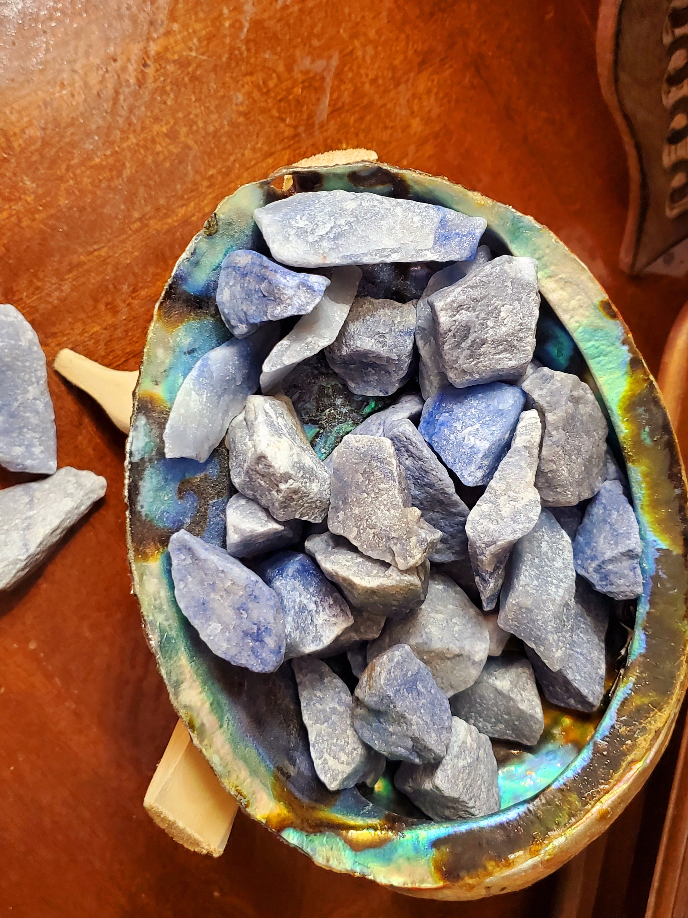 Raw Rough Glossy Blue Quartz Chunks Blue Quartz Rough Raw | Etsy