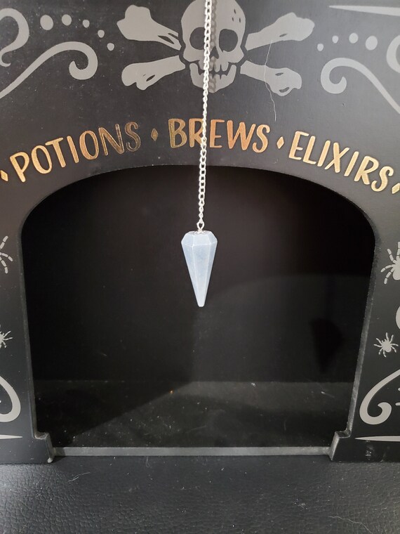 Angelite Pendulum Angelic Communication Uplifting - Etsy