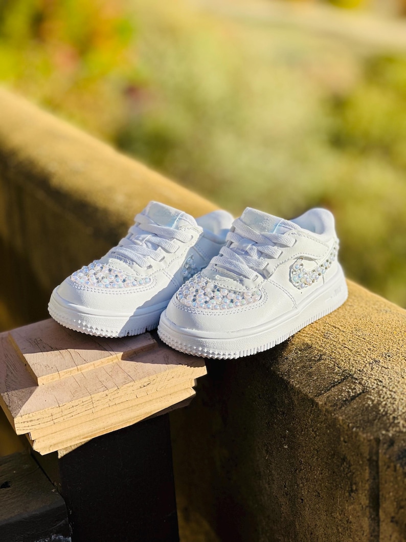 Custom Baby AF1 Pearl Rhinestone Nike Toddler/kids Shoesgift - Etsy