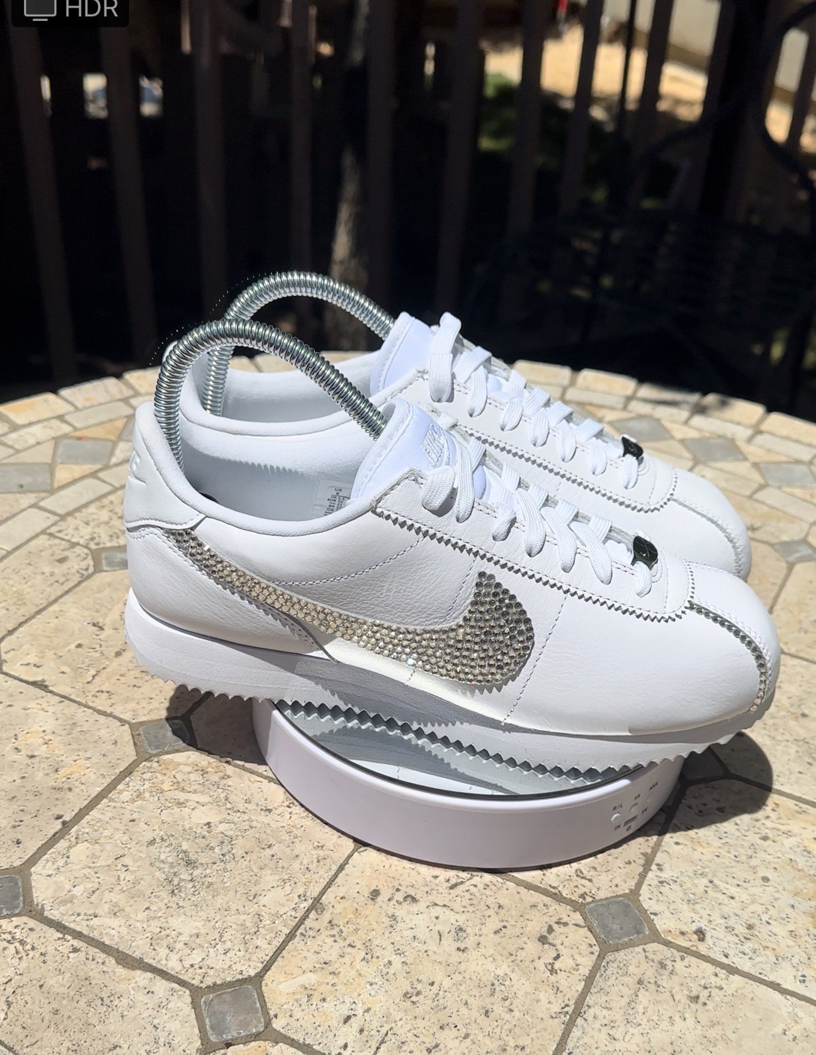 Ready to Ship Bling Nike Cortez Shoes Size 8W, Bling Bridal Shoes ...