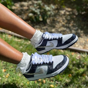 Rhinestone Nike Dunk Shoes, Personalized Bling Sneakers - Etsy