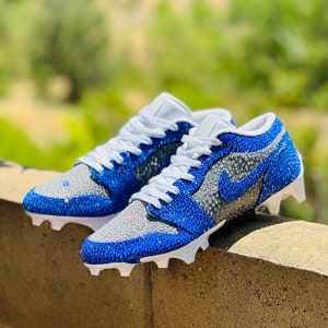 Custom Nike Cleats With Rhinestones, Football MJ Nike Shoes, Baseball ...