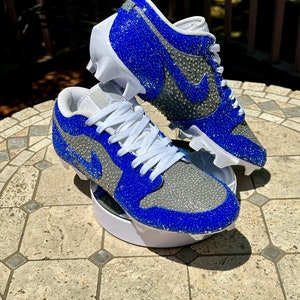 Custom Nike Cleats With Rhinestones, Football MJ Nike Shoes, Baseball ...