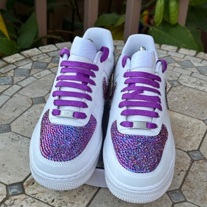 Custom Bling Af1s Shoes, Bridal Rhinestone Shoes, Sneaker Ball Shoes ...