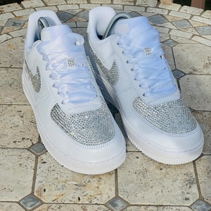 Custom Wedding Bling AF1 Shoes, Bridesmaids Nike Shoes, Birthday Bling ...