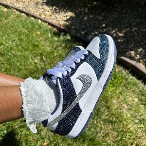 Rhinestone Nike Dunk Shoes, Personalized Bling Sneakers - Etsy