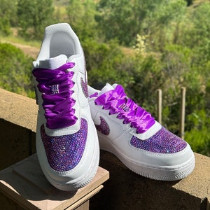 Custom Bling Af1s Shoes, Bridal Rhinestone Shoes, Sneaker Ball Shoes ...