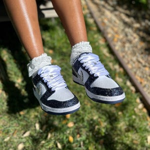 Rhinestone Nike Dunk Shoes, Personalized Bling Sneakers - Etsy