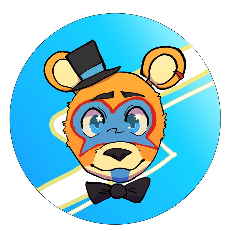 Gregory and Glamrock Freddy FNAF Security Breach Buttons - Etsy