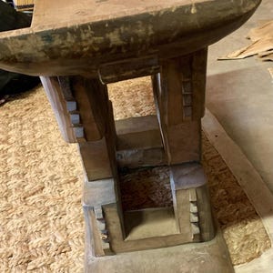 Ashanti Vintage Stool 20", Sacred Stool, African Stool, African Decor ...