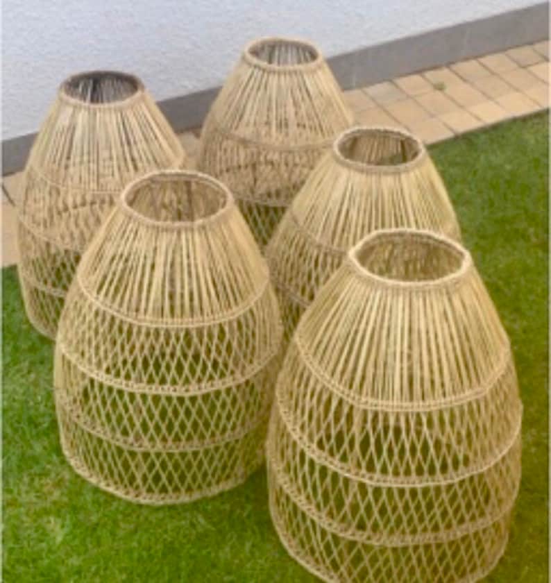 Woven African Lampshade, Malawi Lampshade, Pendant Light, Basket ...