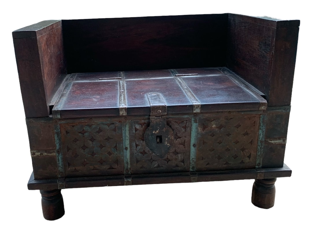 Indonesian Chest, Foot Stool, Dhow Chest, Vintage Chest, Wooden Chest ...