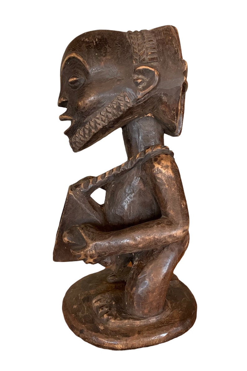 African Sculpture Baule Male Figure Drummer African Wood - Etsy