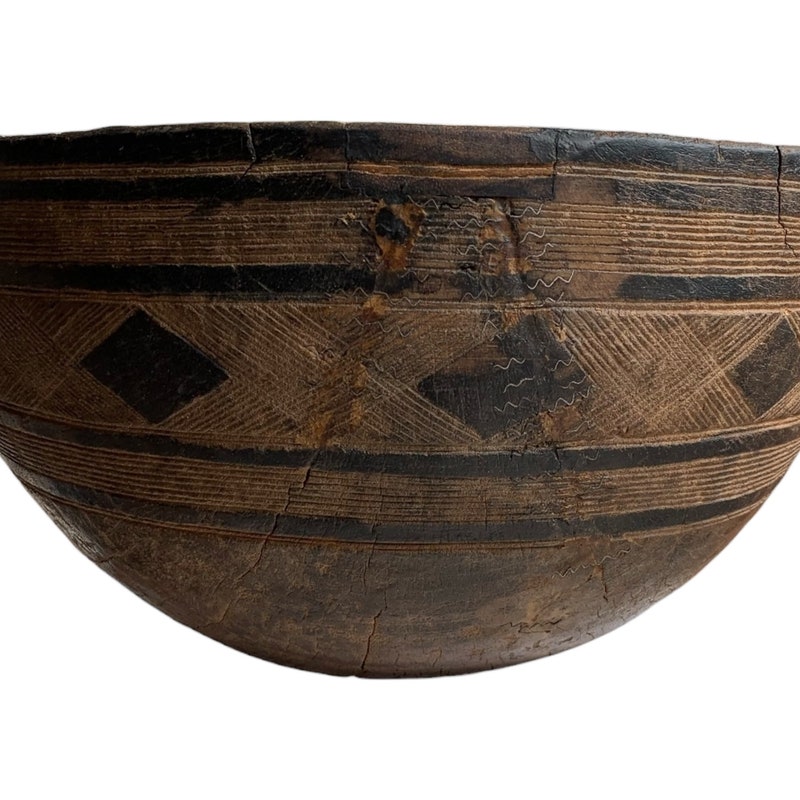 African Wooden Bowl - Etsy