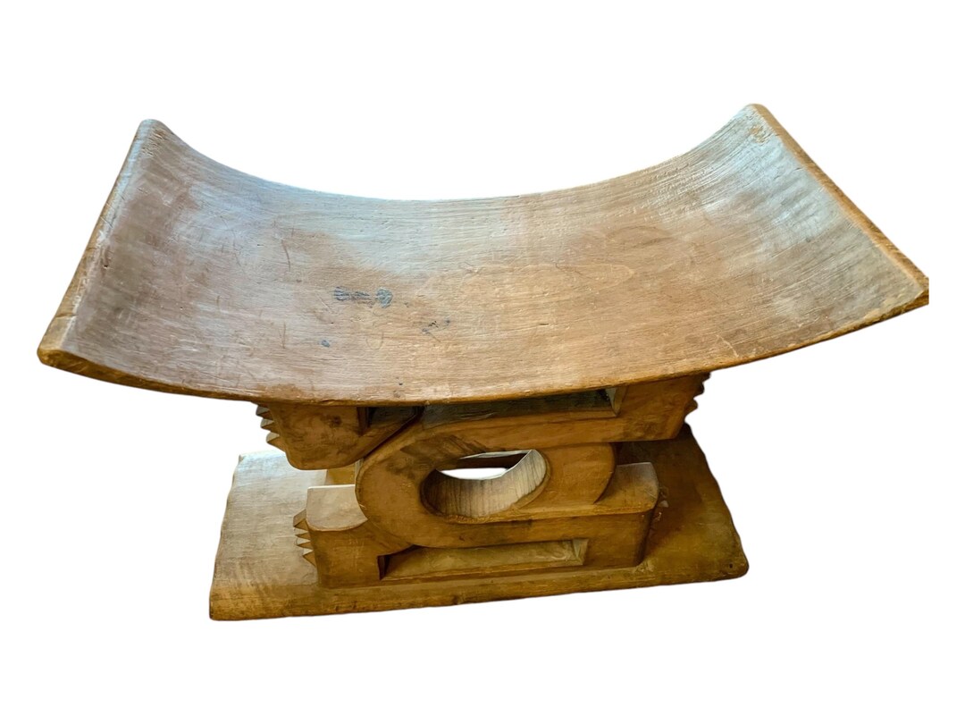 Ashanti Vintage Stool 20", Sacred Stool, African Stool, African Decor ...