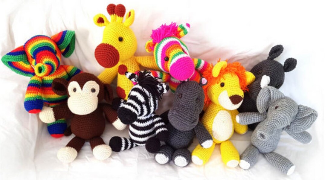 Crochet Safari Wild Animals, Crochet Safari Animals, Crochet Animals ...