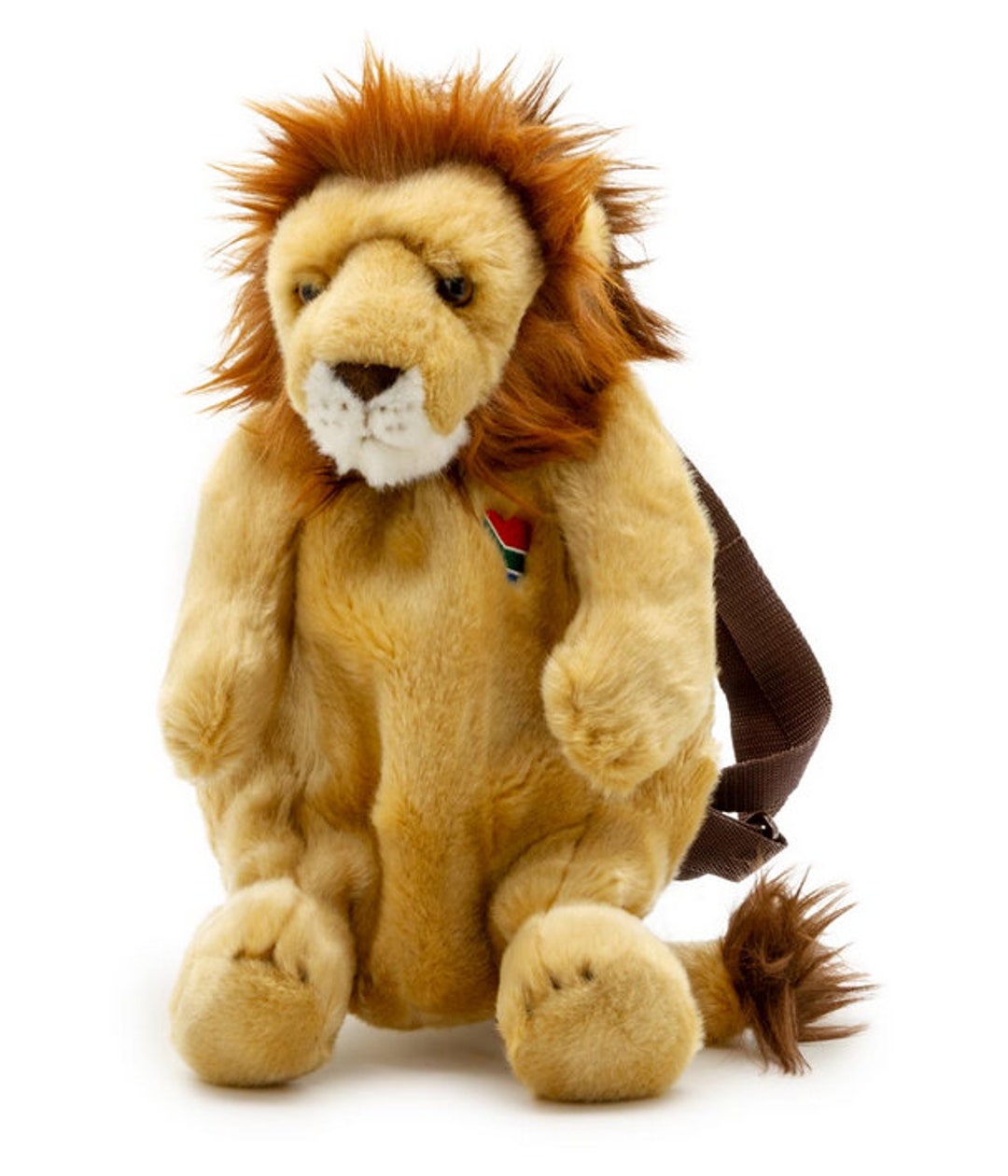 Backpack Plush 38cm 15", Lion, Back Pack, African Curio, Soft Toy Plush ...