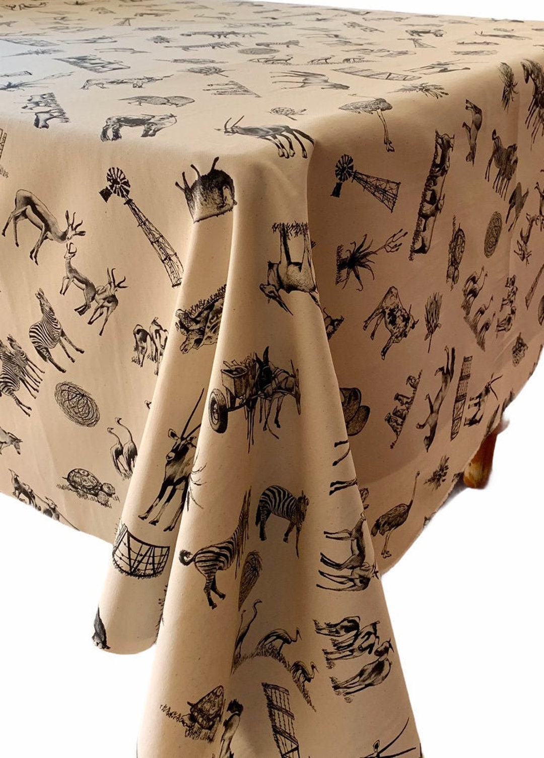 African Karoo Table Cloth, Table Cloth Karoo, Table Decor, Wildlife ...