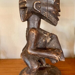 African Sculpture, Baule Male Figure Drummer, African Wood Carving ...