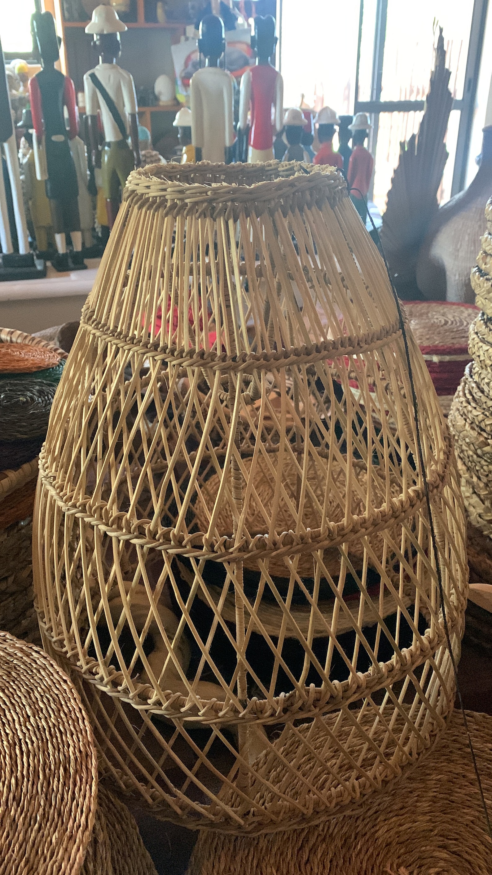 Woven African Lampshade, Malawi Lampshade, Pendant Light, Basket ...