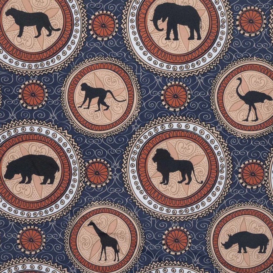 Africa Table Cloth, Table Decor, Wildlife Table Cloth, African Curio ...