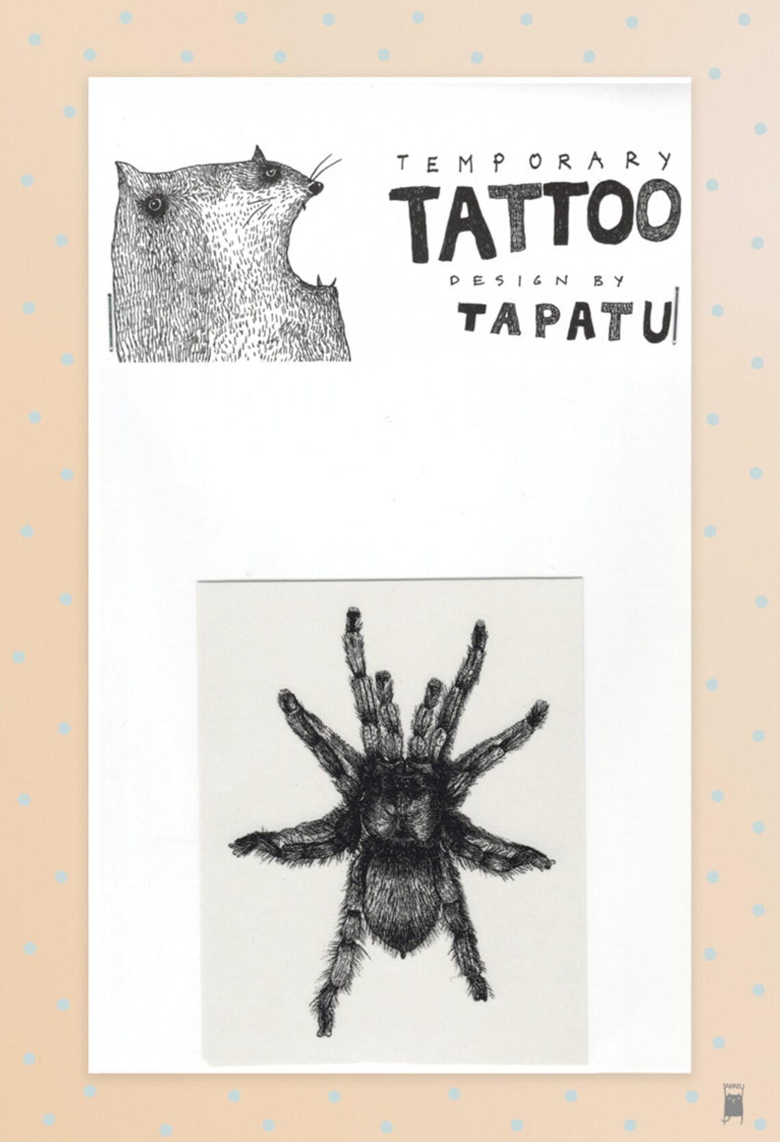 SPIDER TARANTULA Temporary Tattoo, Spider Tattoo, Realistic Tattoo ...