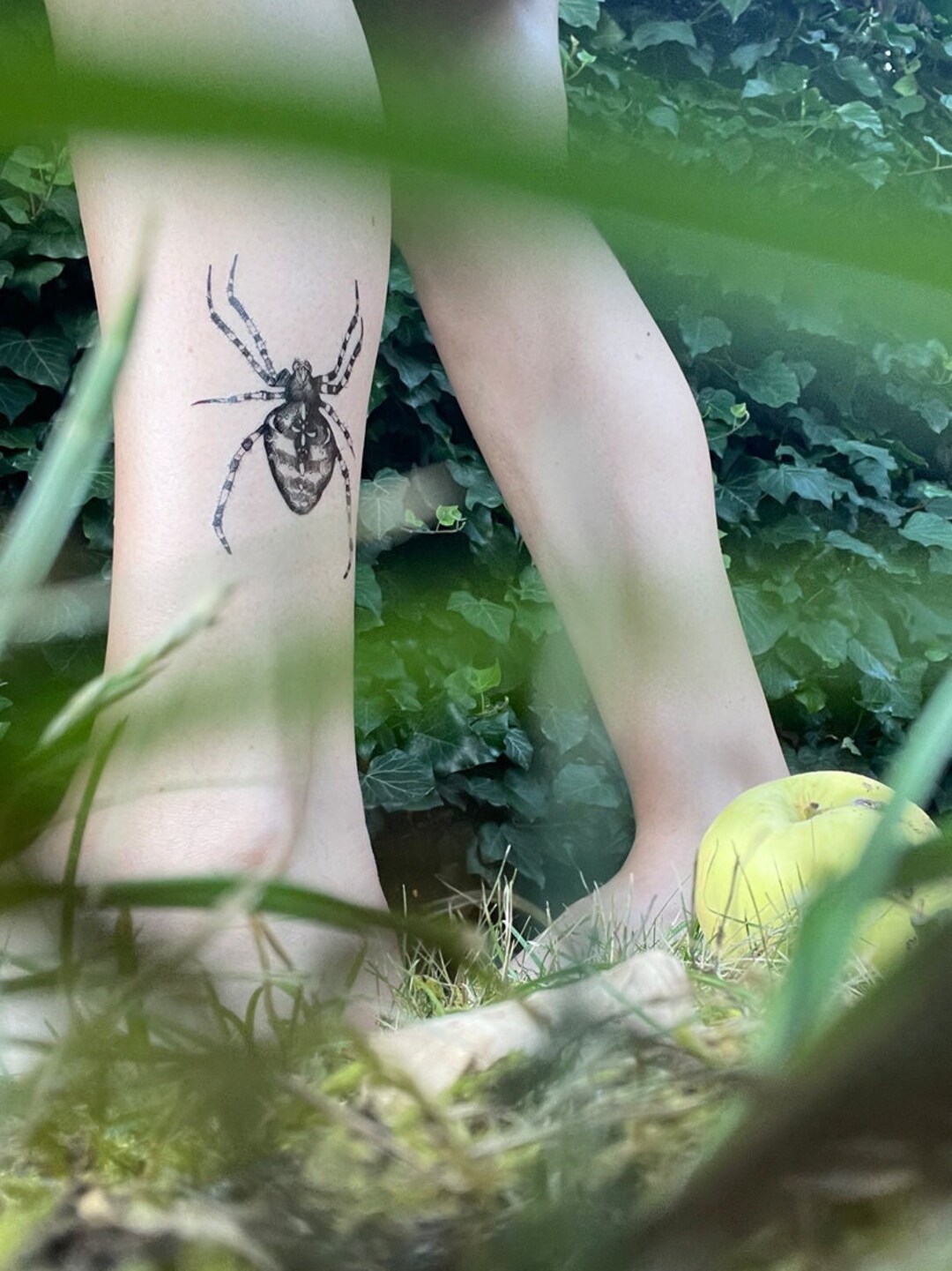 SPIDER Temporary Tattoo, Spider Tattoo, Realistic Tattoo, Black Tattoo ...