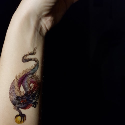 Dragon Temporary Tattoo Fake Tattoos - Etsy