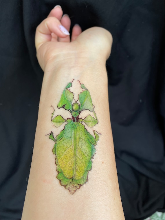 Green Color Tattoos Colour Tattoos