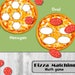 Pizza Shape Matching Game, Build a Pizza Toddler Preschool Activity ...